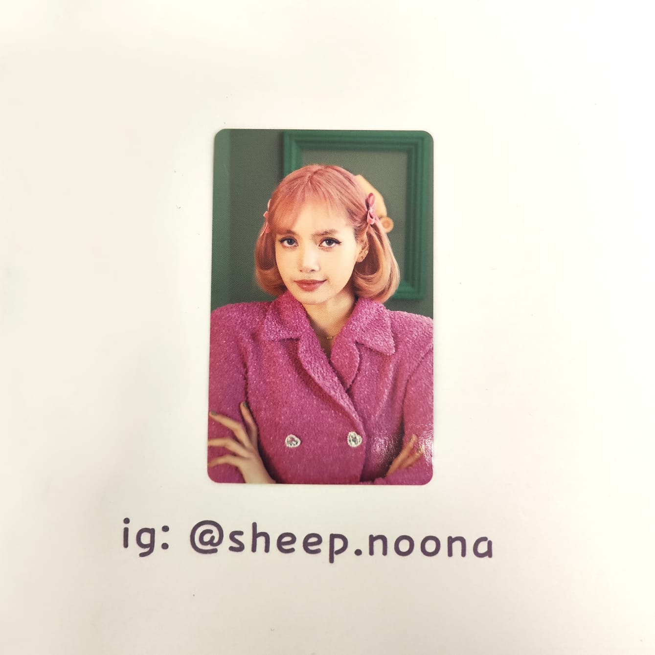 Photocards Lisa Blackpink – Sheep Noona