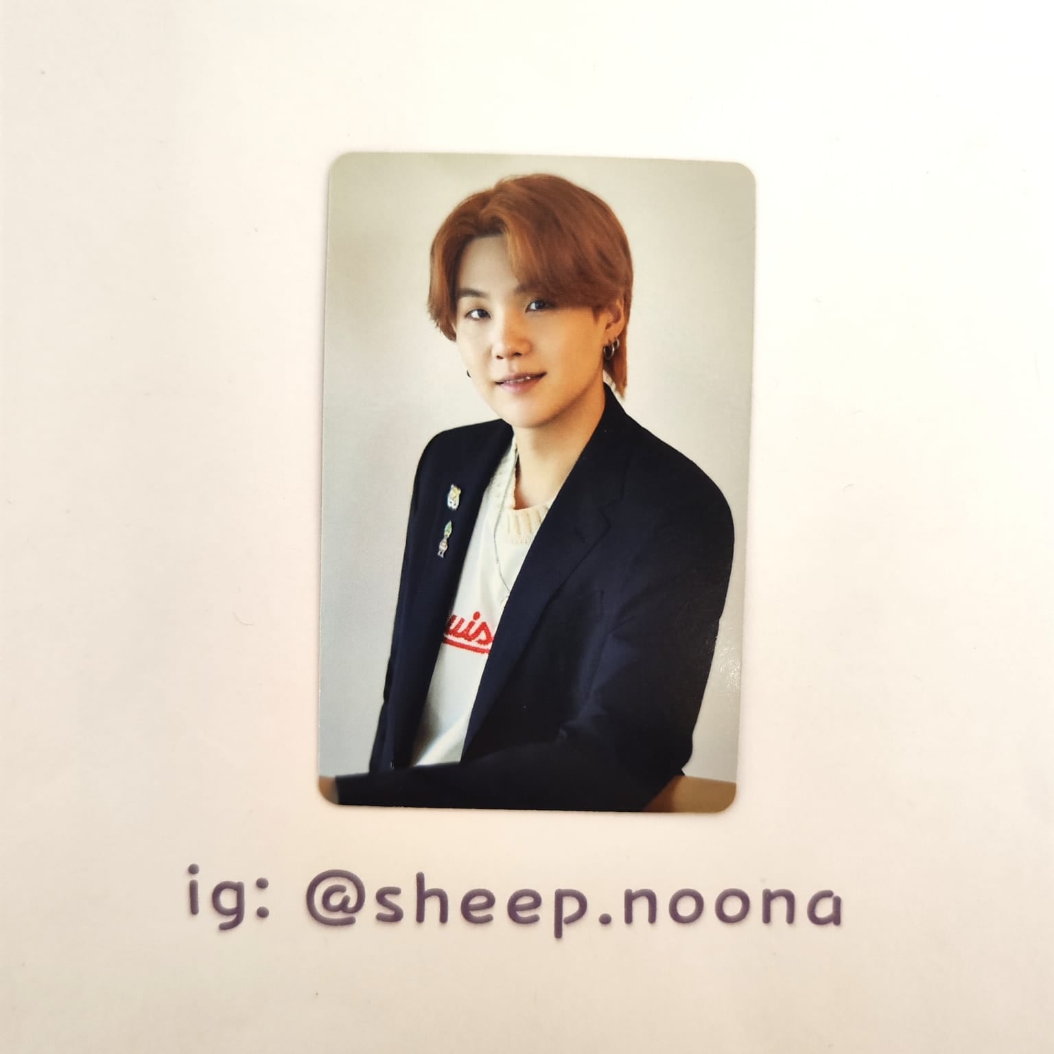Photocards Suga BTS – Sheep Noona